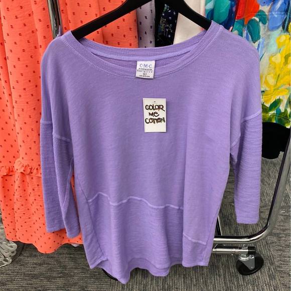 COLOR ME COTTON | Tops | New Color Me Cotton Asymmetrical Seamed Top In ...